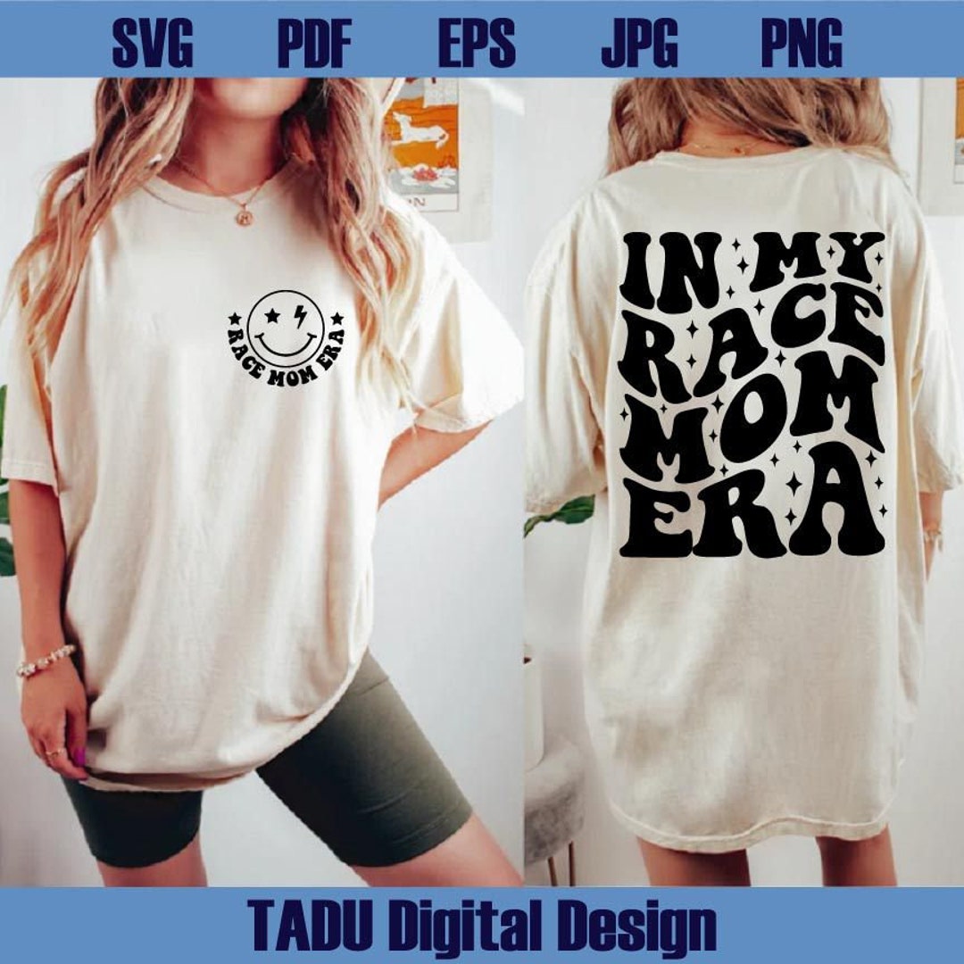 In My Race Mom Era Svg Smiley Pocket Design Race Mom Svg Racing Svg ...