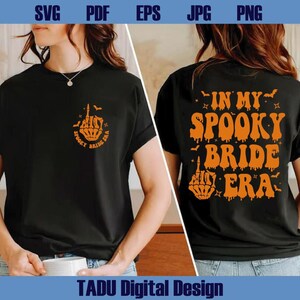 In My Spooky Bride Era Svg Wedding Finger Ring Hand Skeleton Hand Svg ...