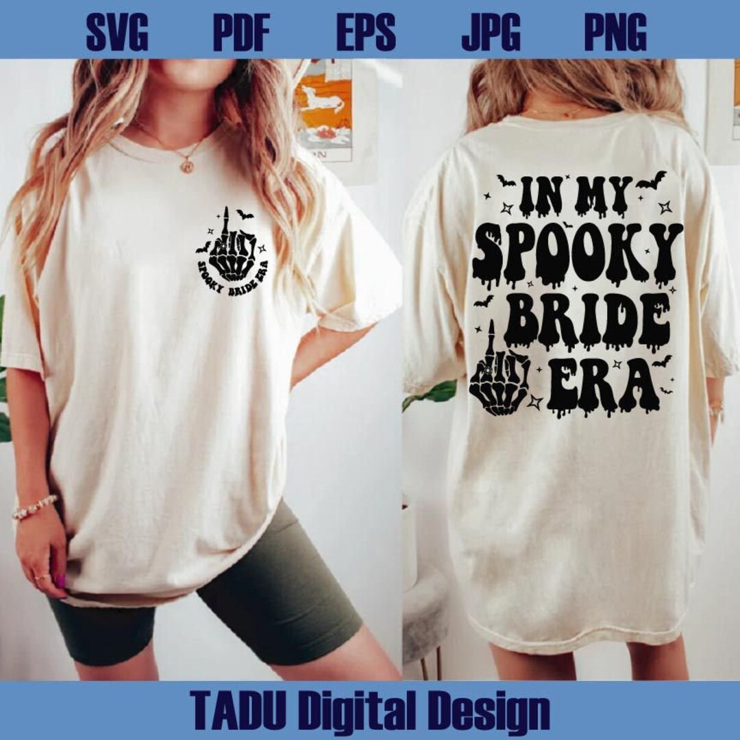 In My Spooky Bride Era Svg Wedding Finger Ring Hand Skeleton Hand Svg ...