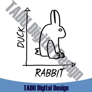 Rabbit Duck Svg Funny Graph Bunny Bird Optical Illusion Svg - Etsy
