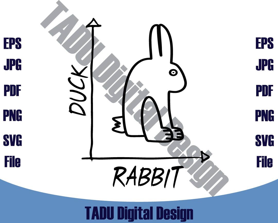 Rabbit Duck Svg Funny Graph Bunny Bird Optical Illusion Svg - Etsy