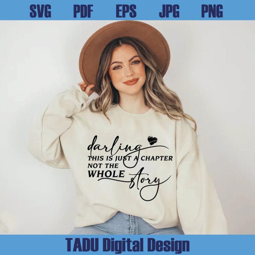 Darling This is Just a Chapter Not the Whole Story Svg Retro Mom Life ...