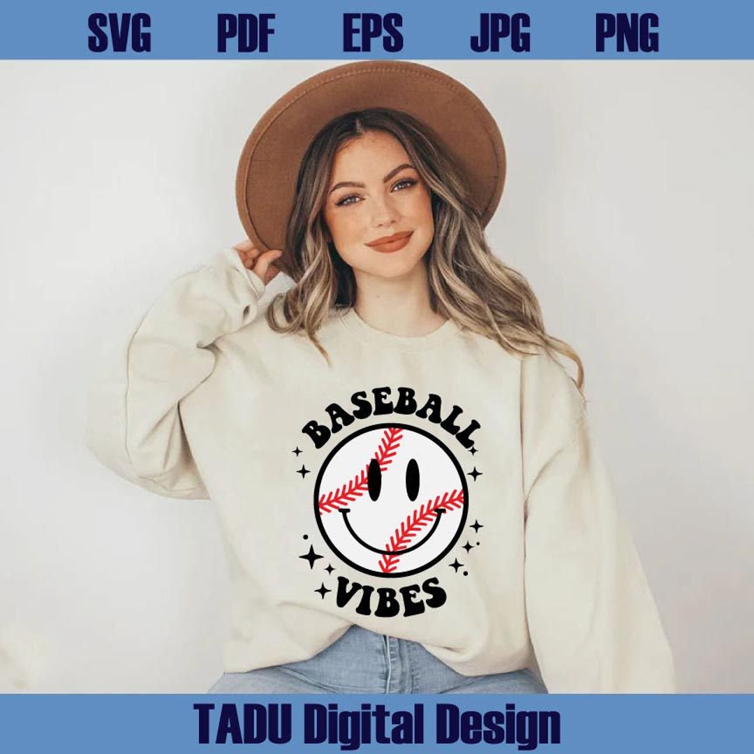 Baseball Vibes Svg Baseball Vibes Png Sublimation Designs Retro ...