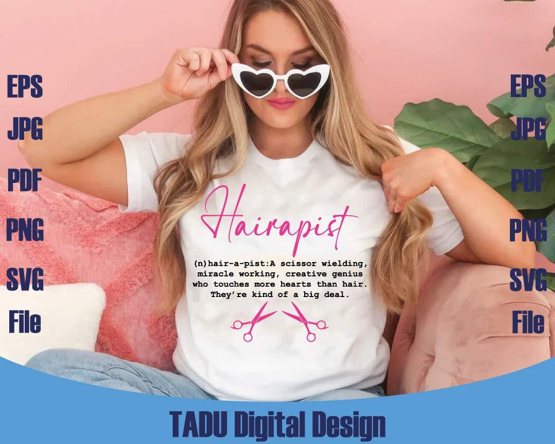 Hairapist Definition Svg Funny Hairstylist Svg Hairdresser Svg Hair ...