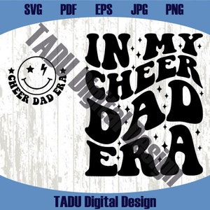 In My Cheer Dad Era Svg Wavy Smiley Pocket Design Cheer Dad Svg Cheer ...