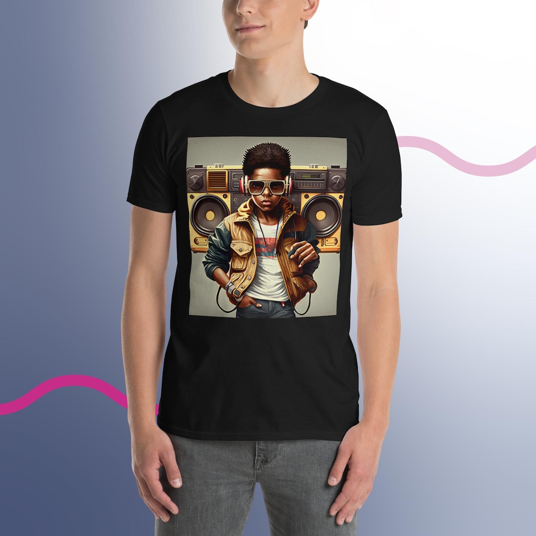 Retro Music Shirt, Ghetto Blaster Hip Hop Shirt, Comfortable Musician ...