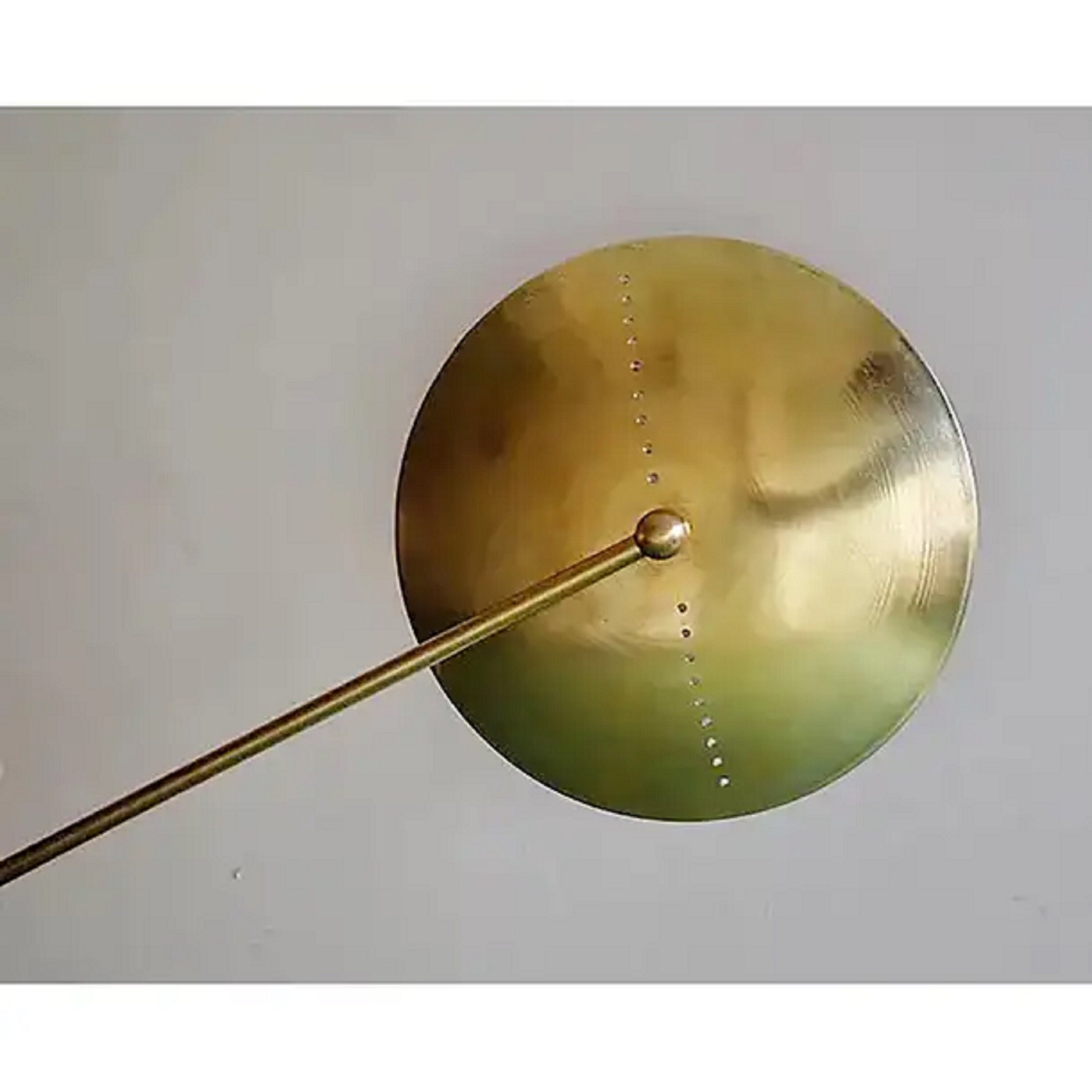 Sputnik Italian Brass Spider Ceiling or Wall Light in Midcentury Style ...