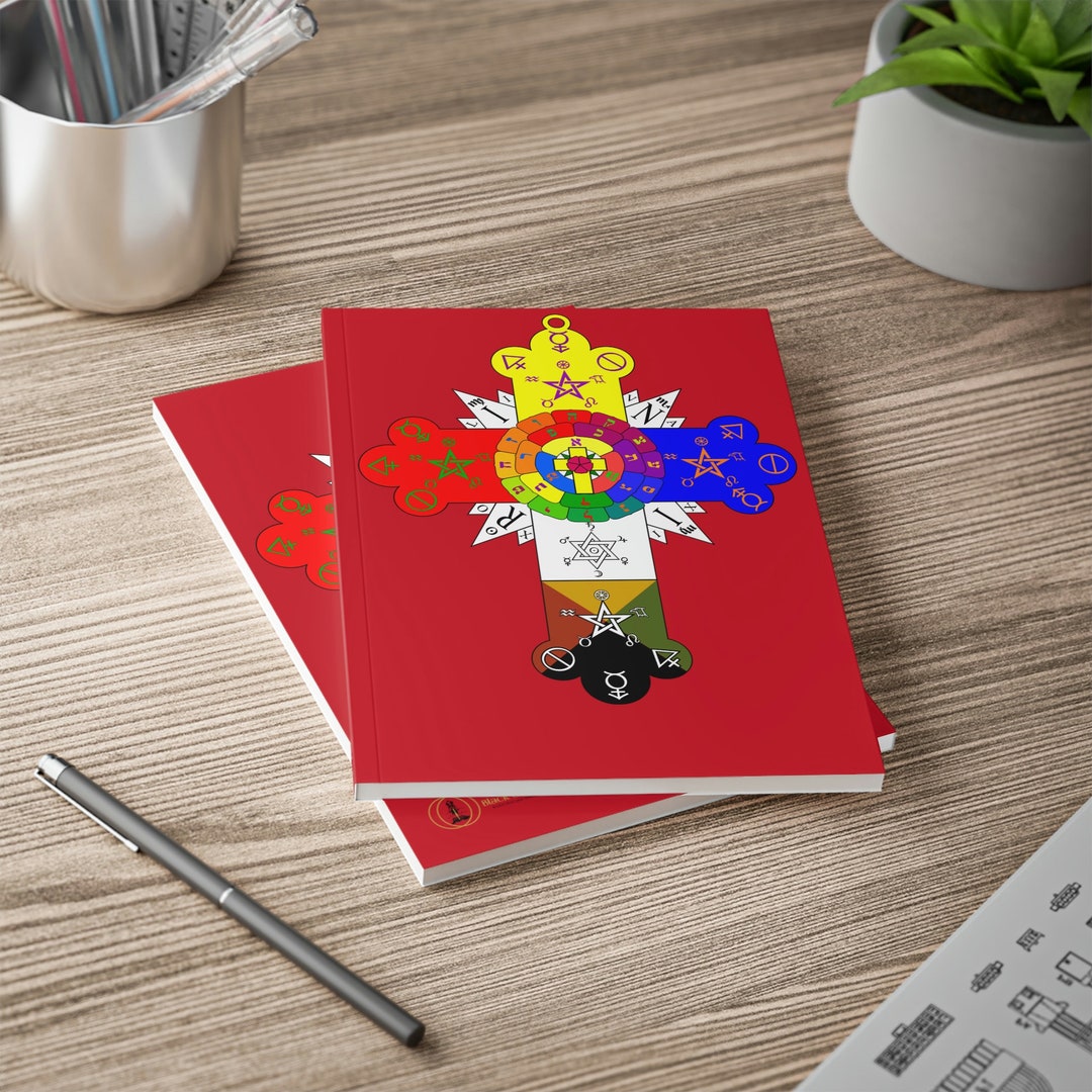 ROSE CROSS LAMEN Secret Society Rosicrucian Magic Elemental Zodiacal ...