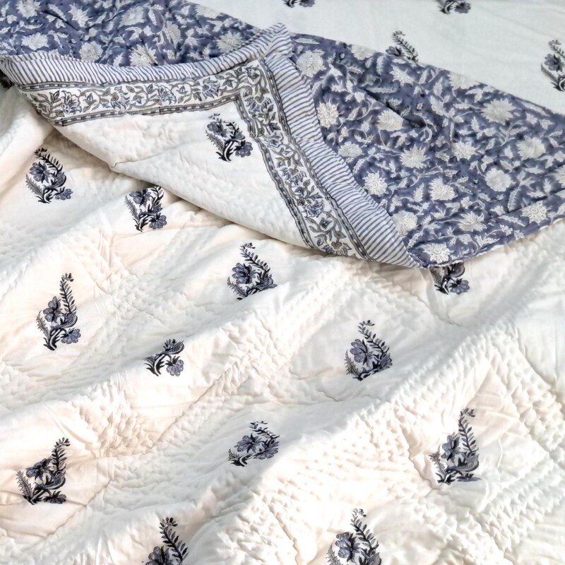 Block Print Quilt - Etsy