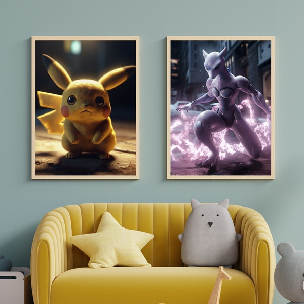 Pokemons Digital Art - Etsy