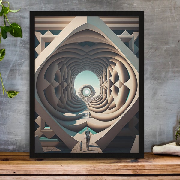 Optical Illusion Art - Etsy