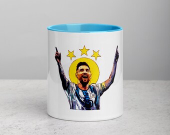 Lionel Messi 2022 Illustrated Handmade Ceramic Football Mug - Etsy UK