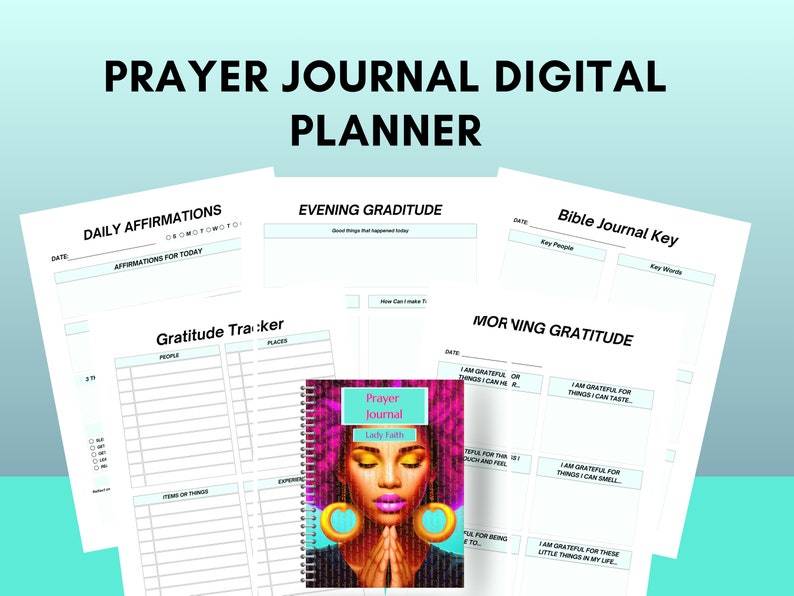 Prayer Journal Digital Prayer Journal, Notebooks, Planners, Art ...