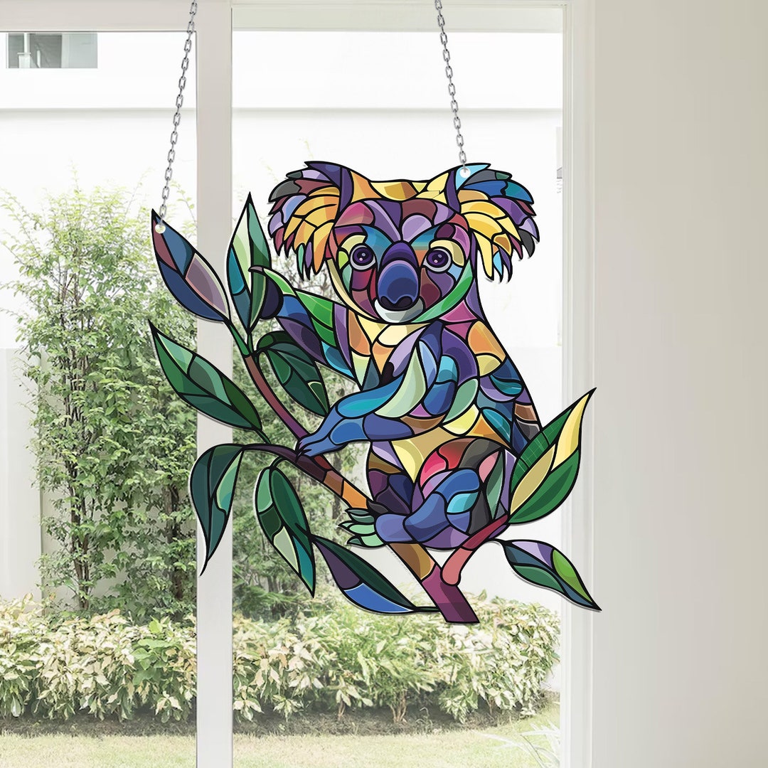 Koala Acrylic Window Hanging, Cute Koala Home Decor, Koala Kitchen ...