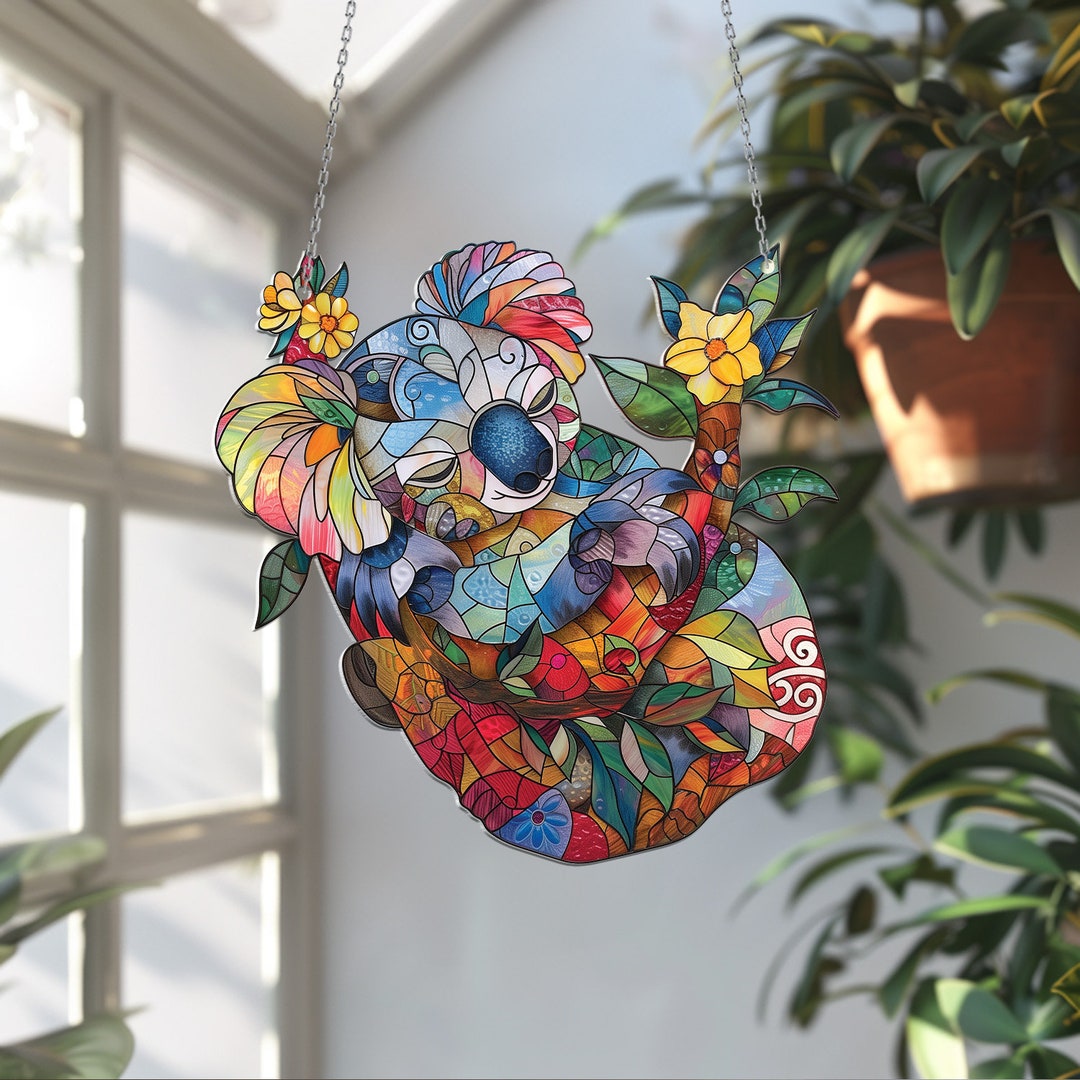 Koala Acrylic Window Hanging, Cute Koala Home Decor, Koala Kitchen ...