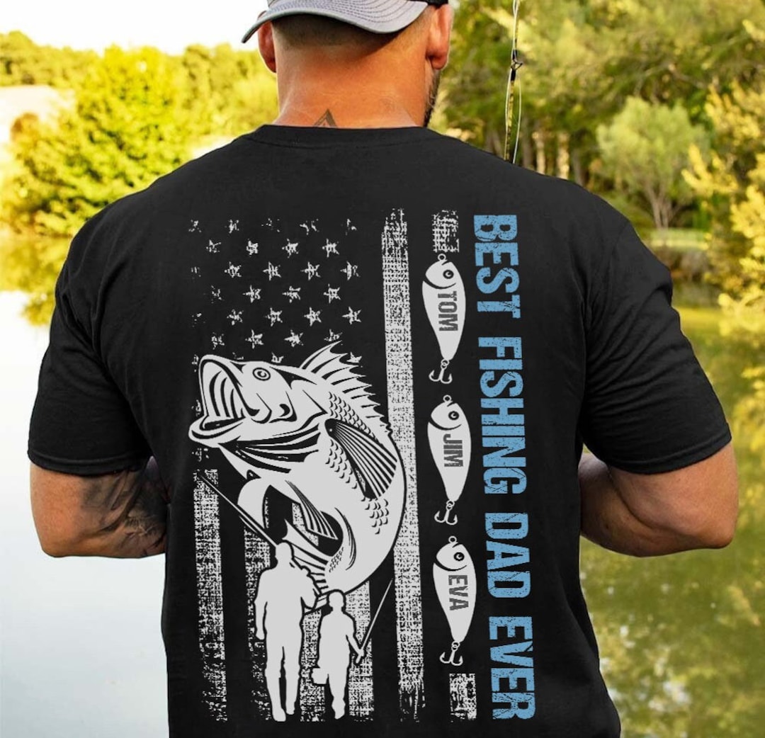 Funny Dad Fishing T-shirt, Personalized Reel Cool Papa Shirt, Custom ...