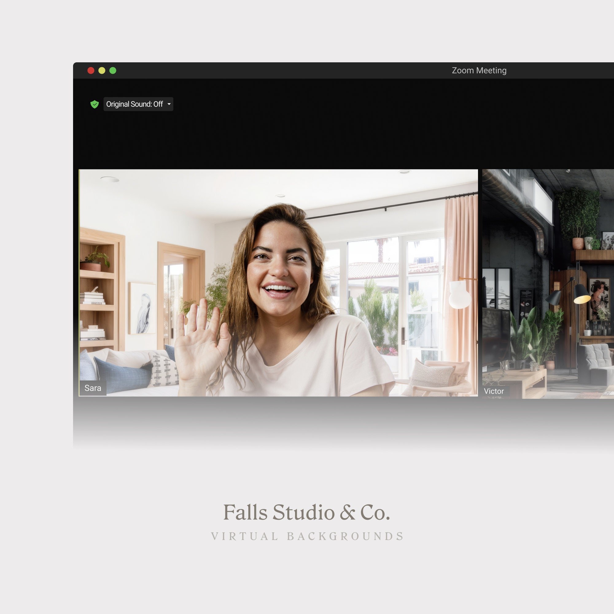Neutral Virtual Meeting Background - Zoom, Teams, Skype, Google Meet ...