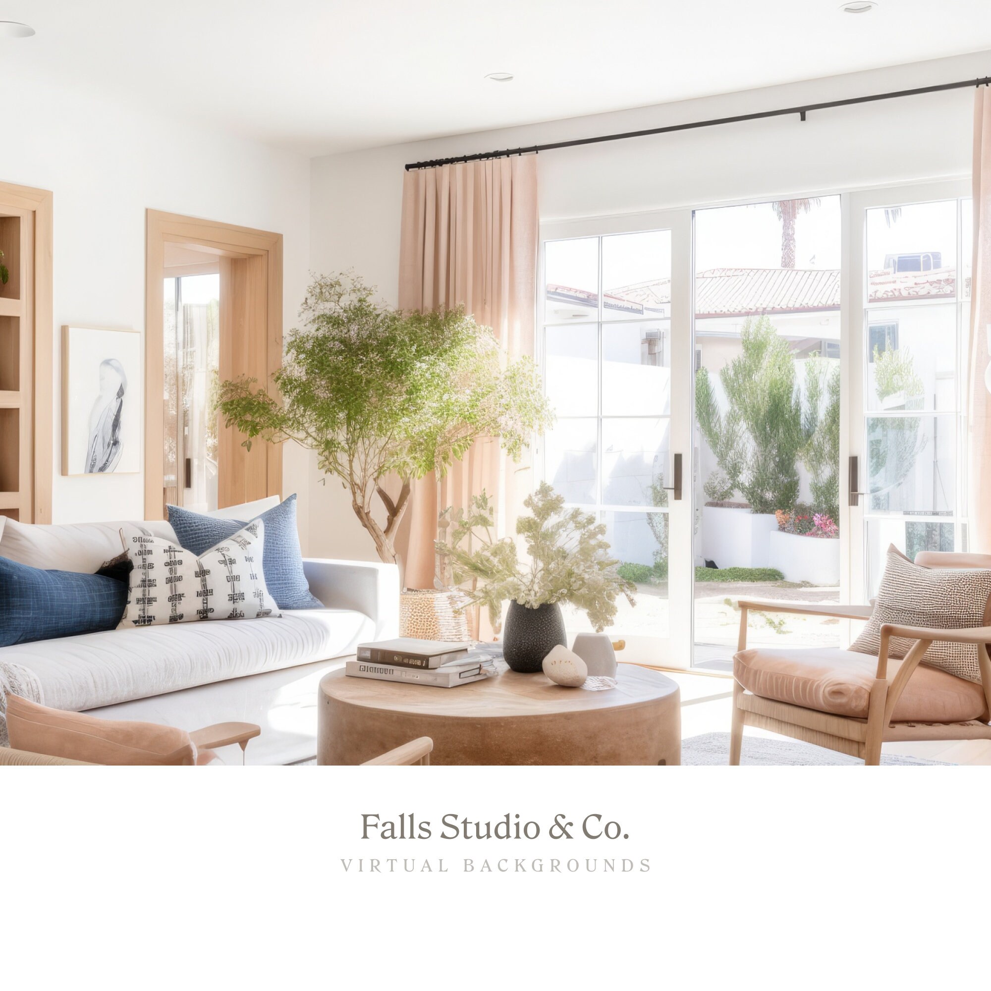 Neutral Virtual Meeting Background - Zoom, Teams, Skype, Google Meet ...