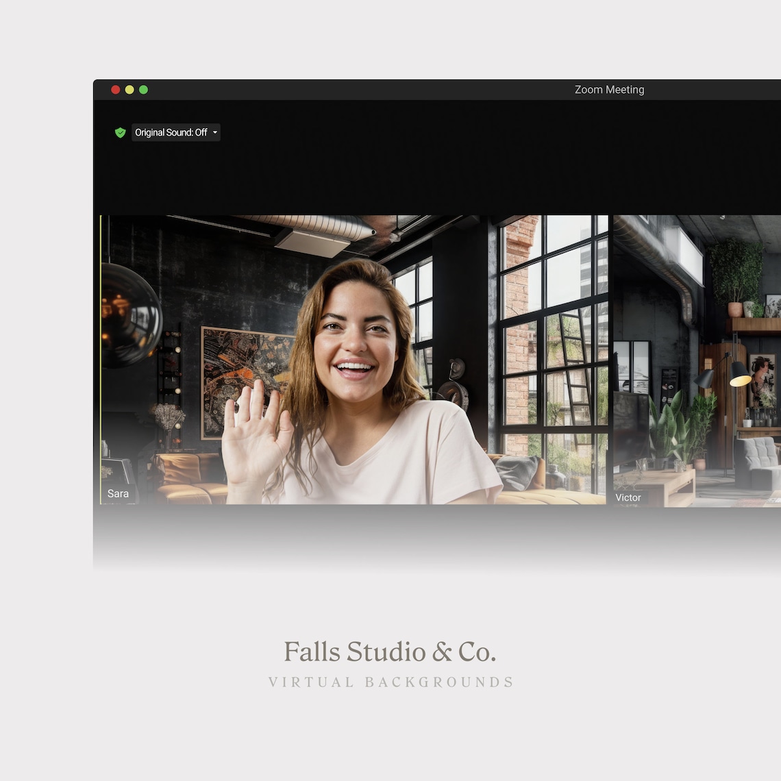 Dark Virtual Meeting Background - Zoom, Teams, Skype, Google Meet ...
