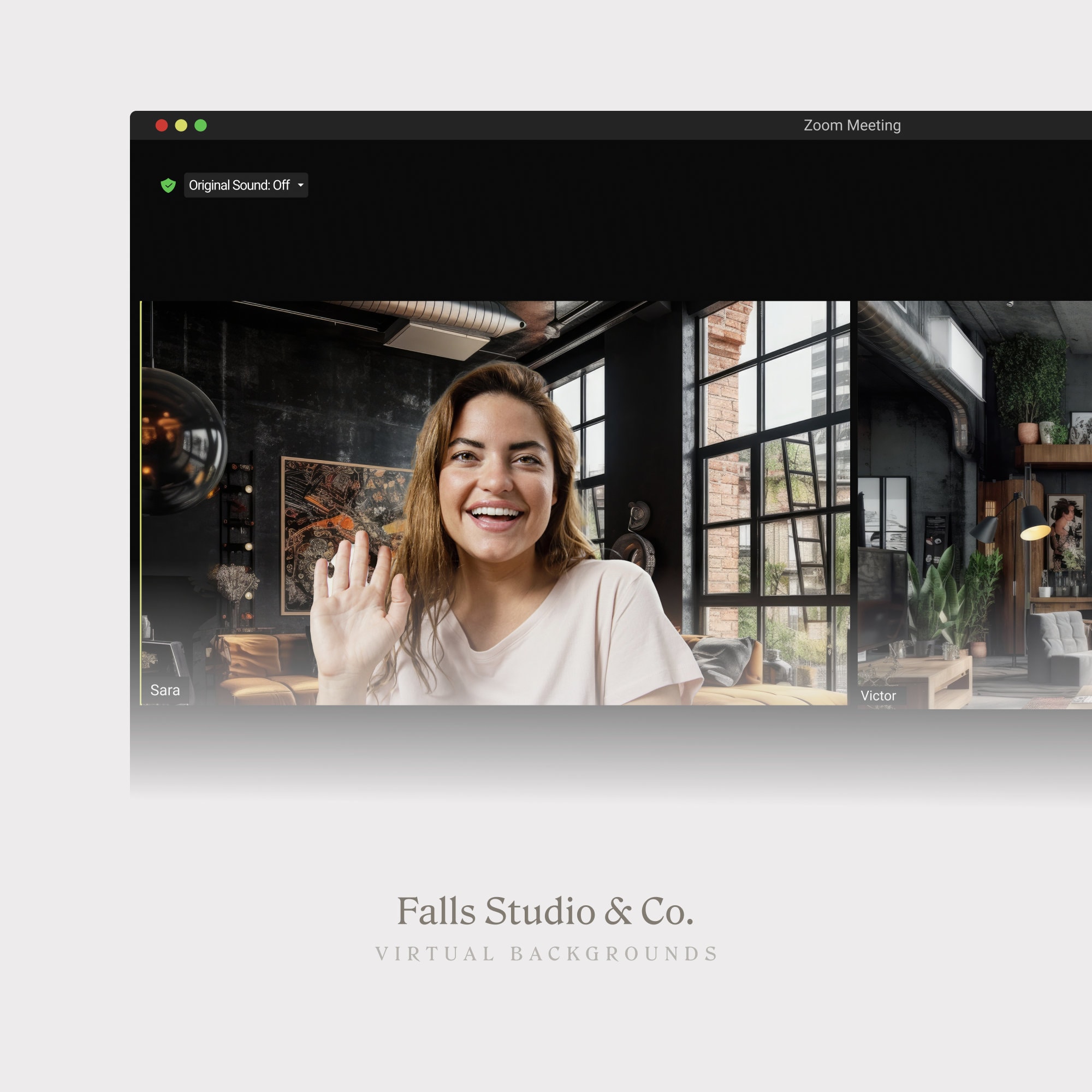 Dark Virtual Meeting Background - Zoom, Teams, Skype, Google Meet ...
