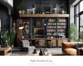 Dark Virtual Meeting Background Zoom, Teams, Skype, Google Meet Home ...