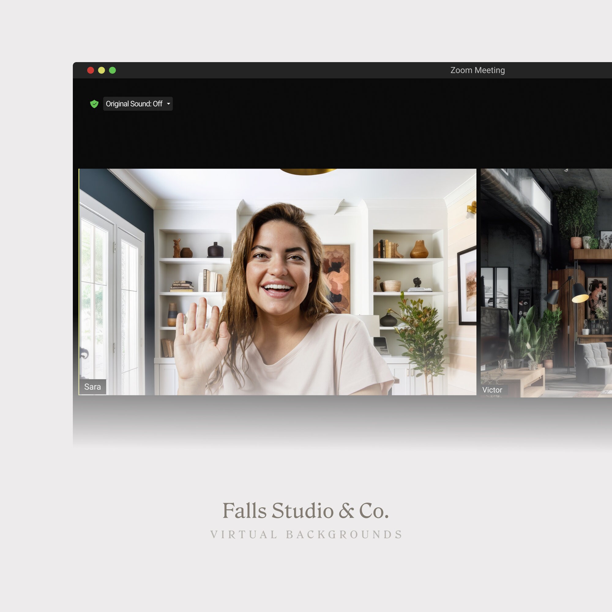 Home Office Virtual Meeting Background - Zoom, Teams, Skype, Google ...