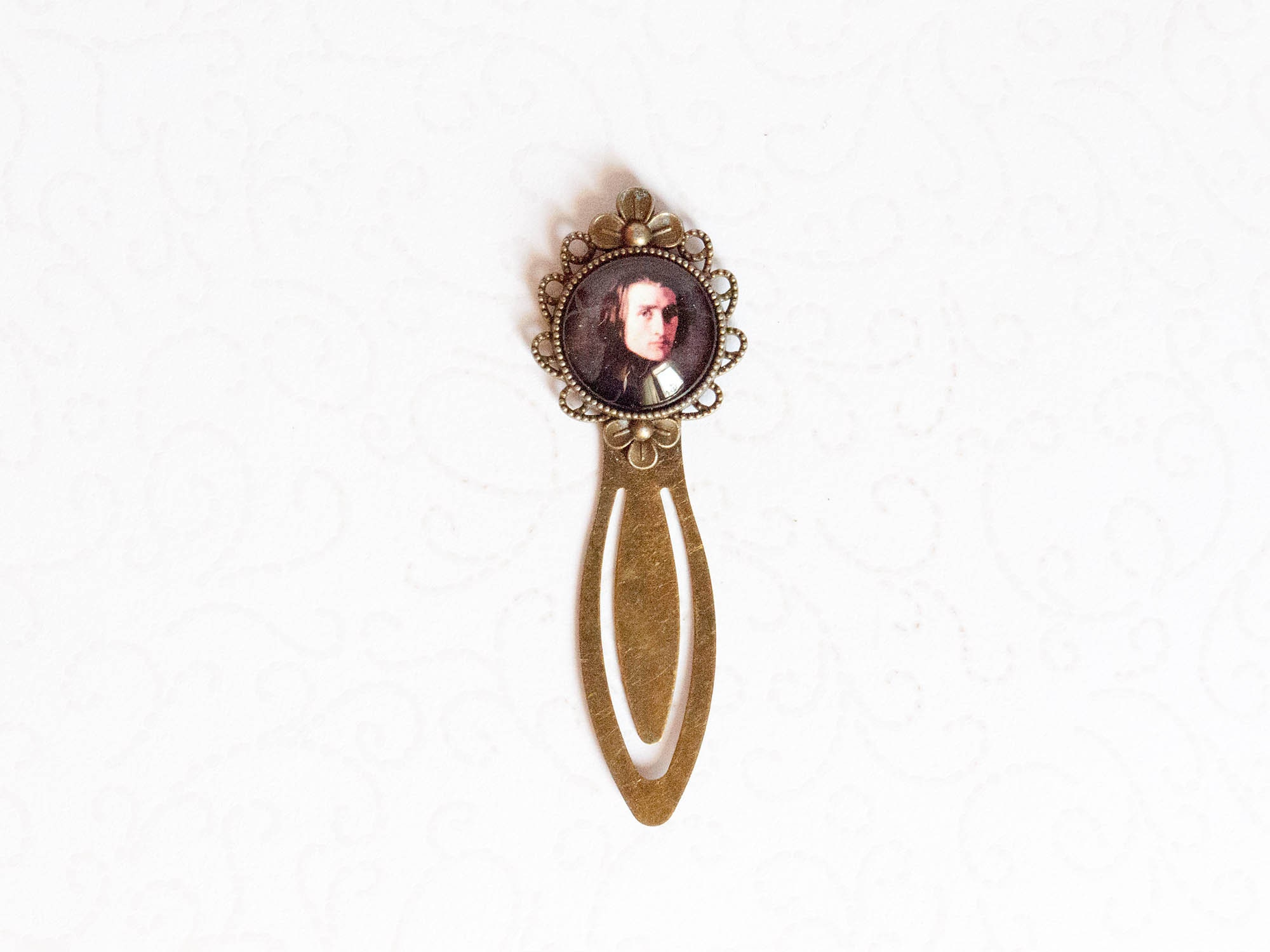Franz Liszt Music Book Clip, Glass Cabochon Bookmark With Famous ...