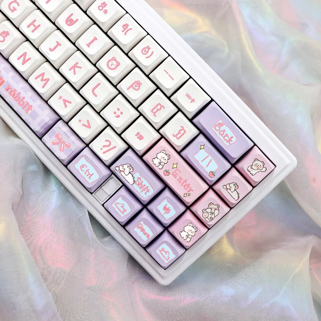 144 Key XDA Keycaps Set Cute Kawai Theme Keycaps Set for - Etsy