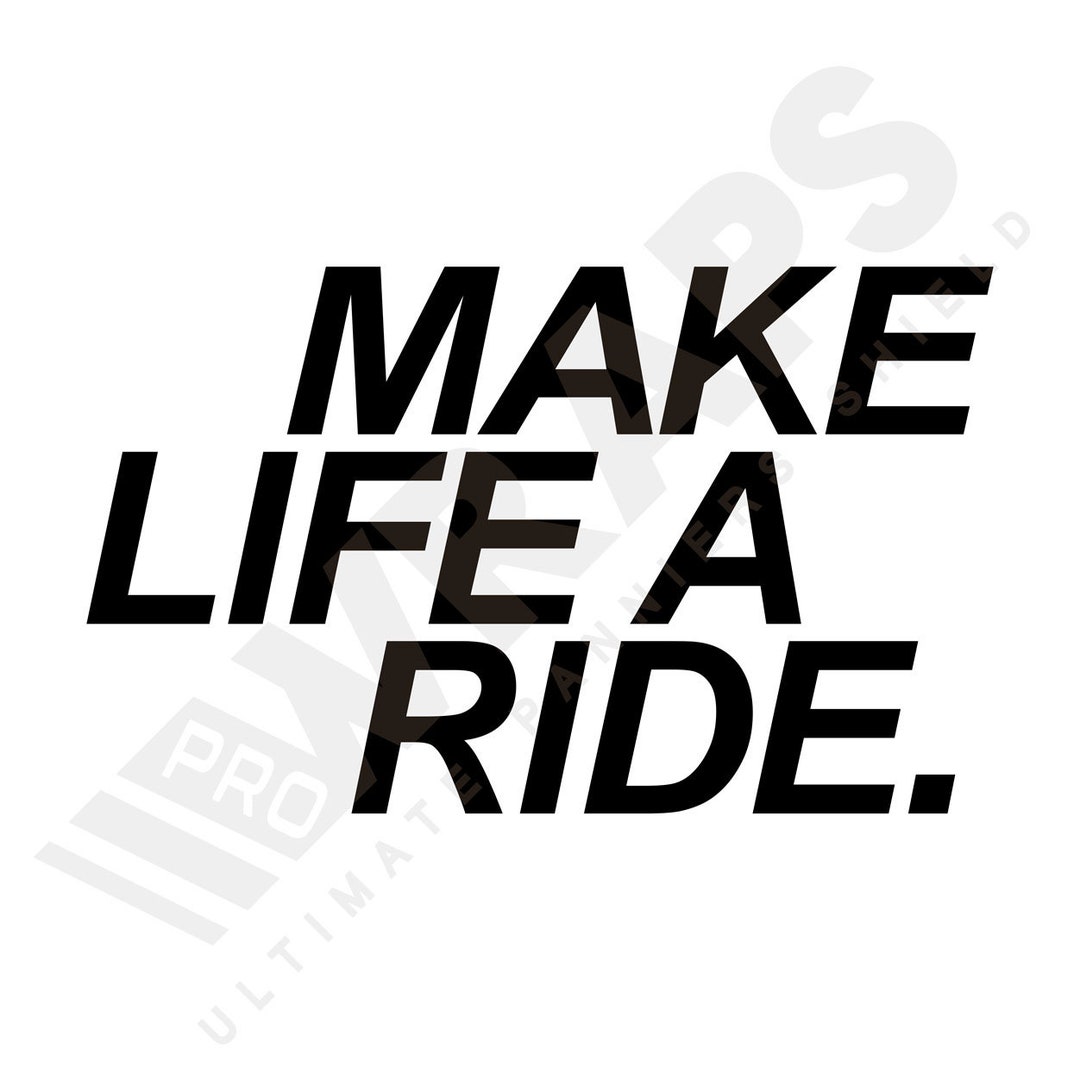 Naklejka BMW Make Life a Ride Na Auto Lub Motocykl - Etsy