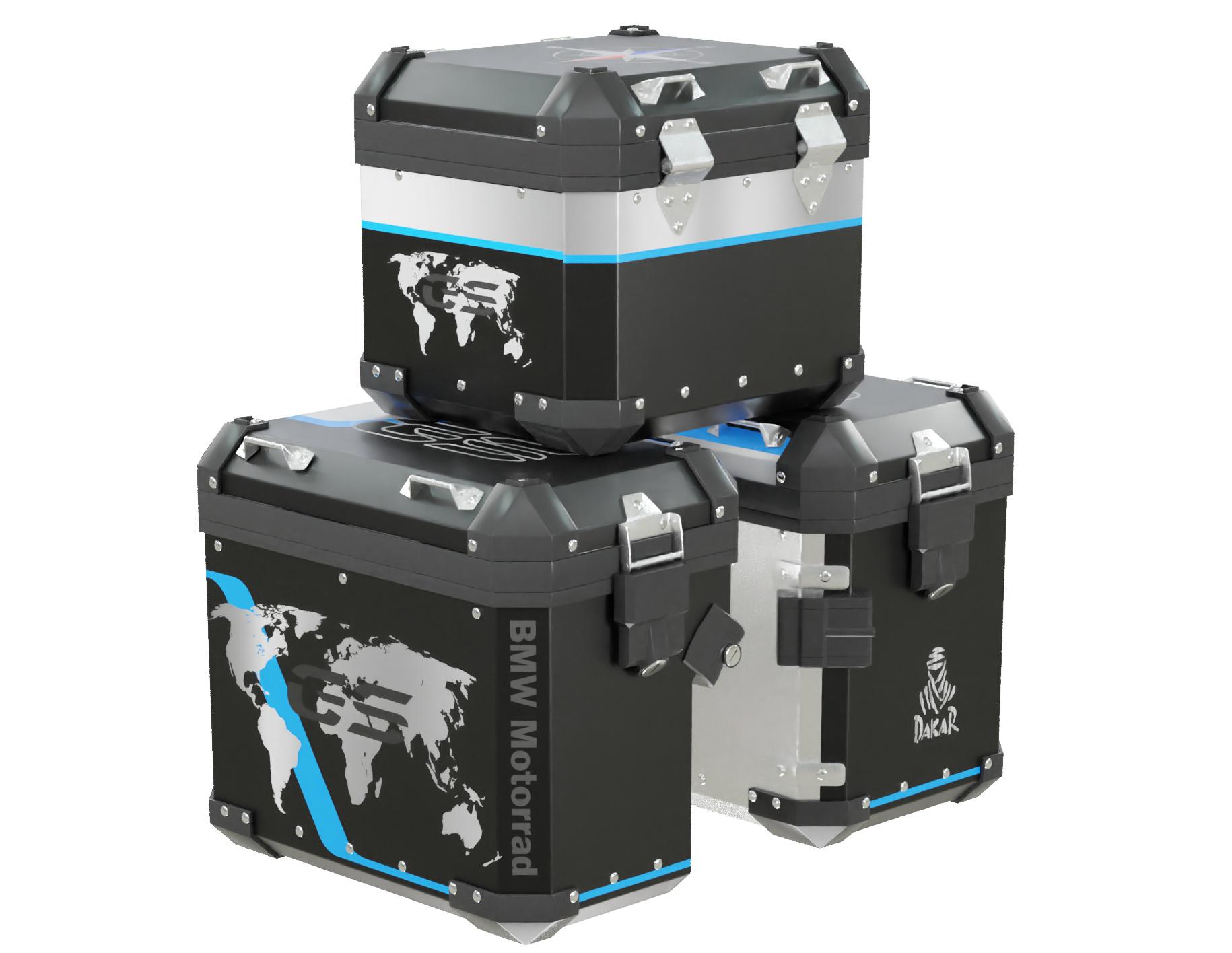 BMW GS OEM Touratech Panniers Trunks Wraps Set Decals Stickers for ...