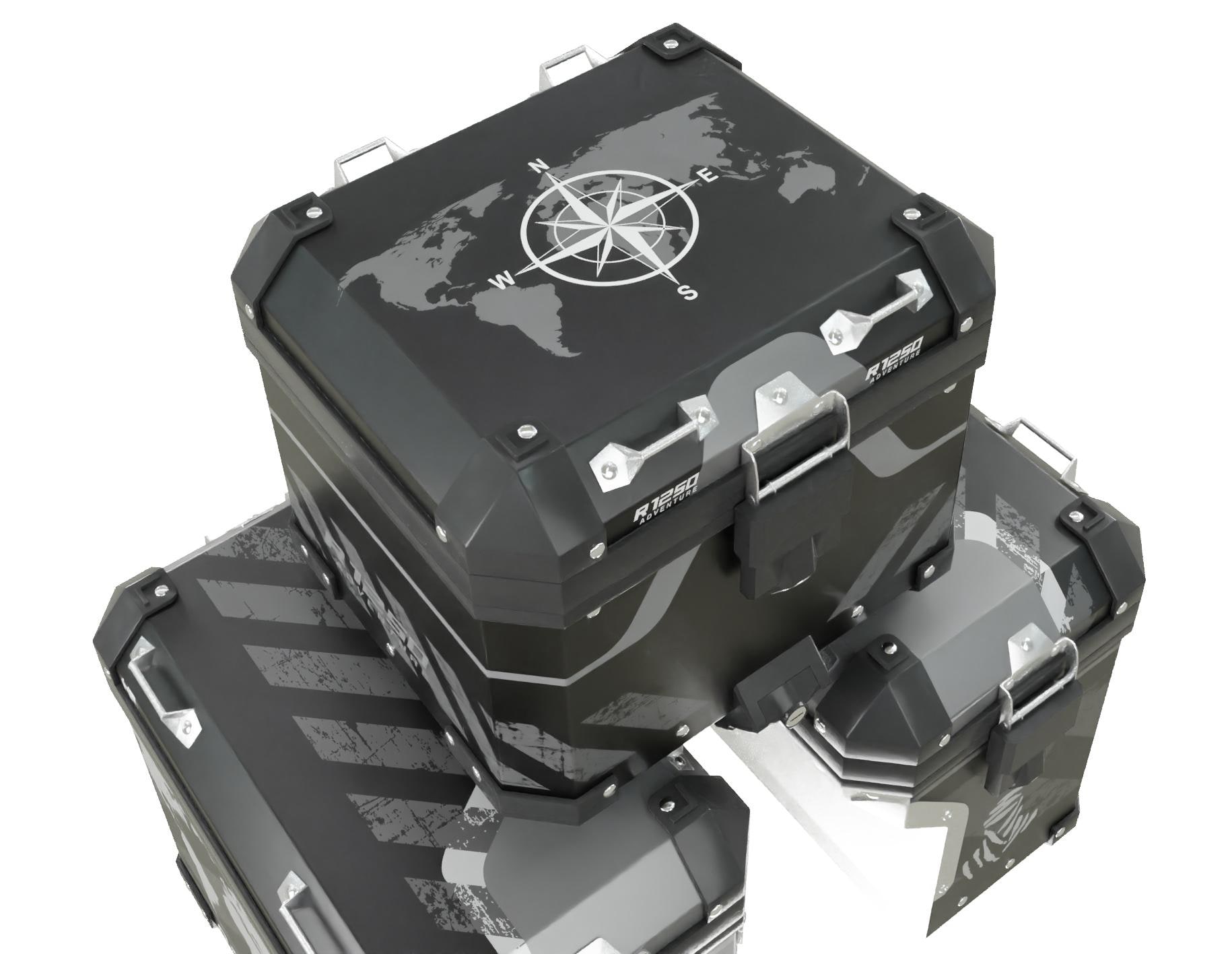 BMW GS OEM Touratech Panniers Trunks Wraps Set Decals Stickers for ...