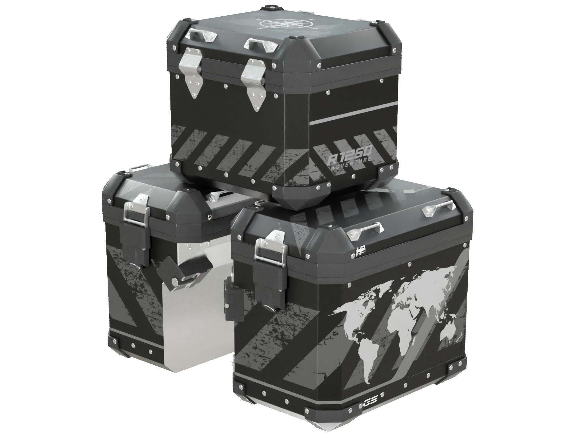 BMW GS OEM Touratech Panniers Trunks Wraps Set Decals Stickers for ...