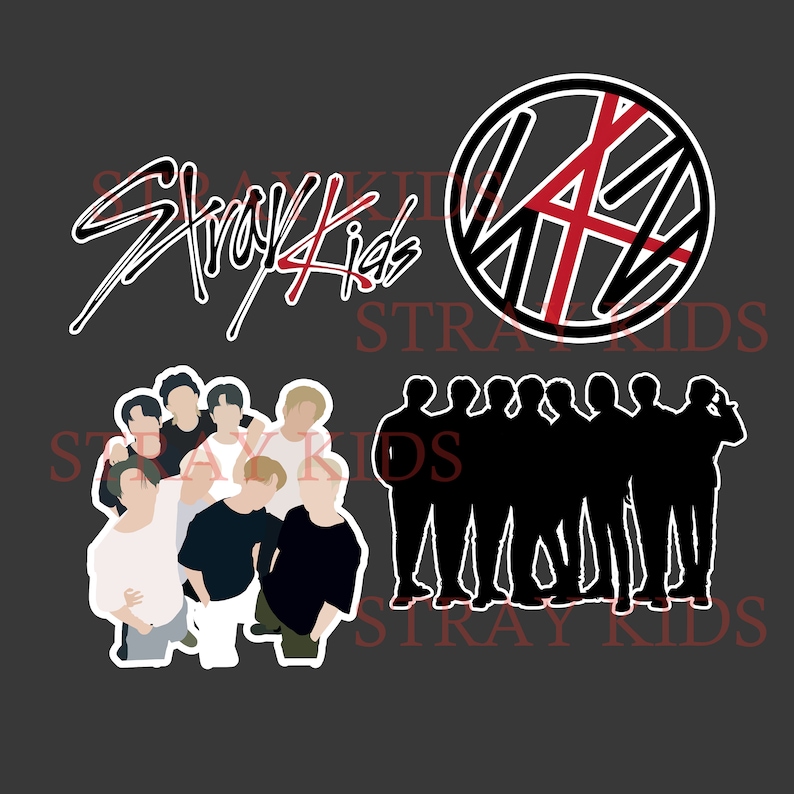 STRAY KIDS | Digital Download | Logo, Silhouette, With Border | High ...