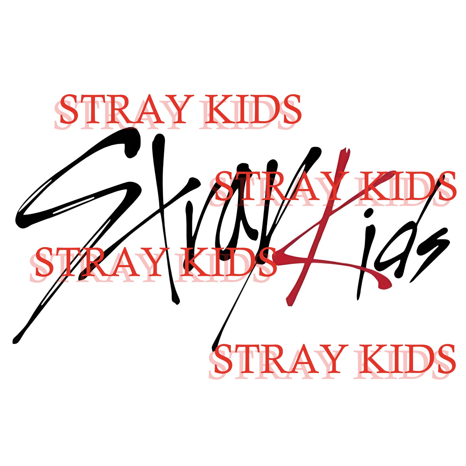STRAY KIDS | Digital Download | Logo, Silhouette, With Border | High ...