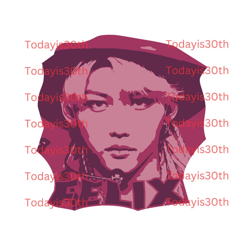 FELIX | STRAY KIDS | Digital Download | Logo, Silhouette, With Border ...