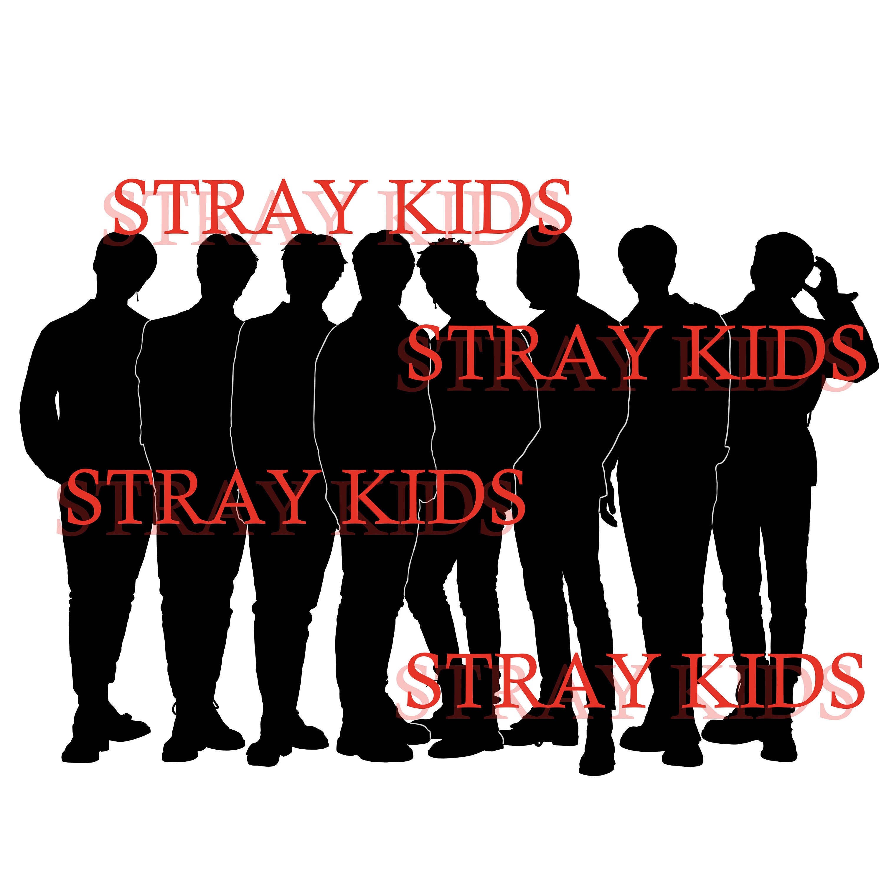 STRAY KIDS | Digital Download | Logo, Silhouette, With Border | High ...