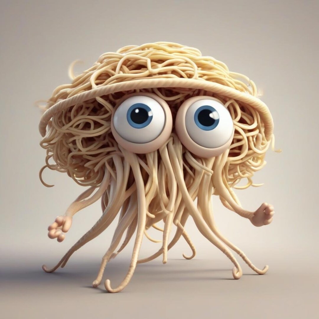 Flying Spaghetti Monster Sticker or Magnet Set - Etsy