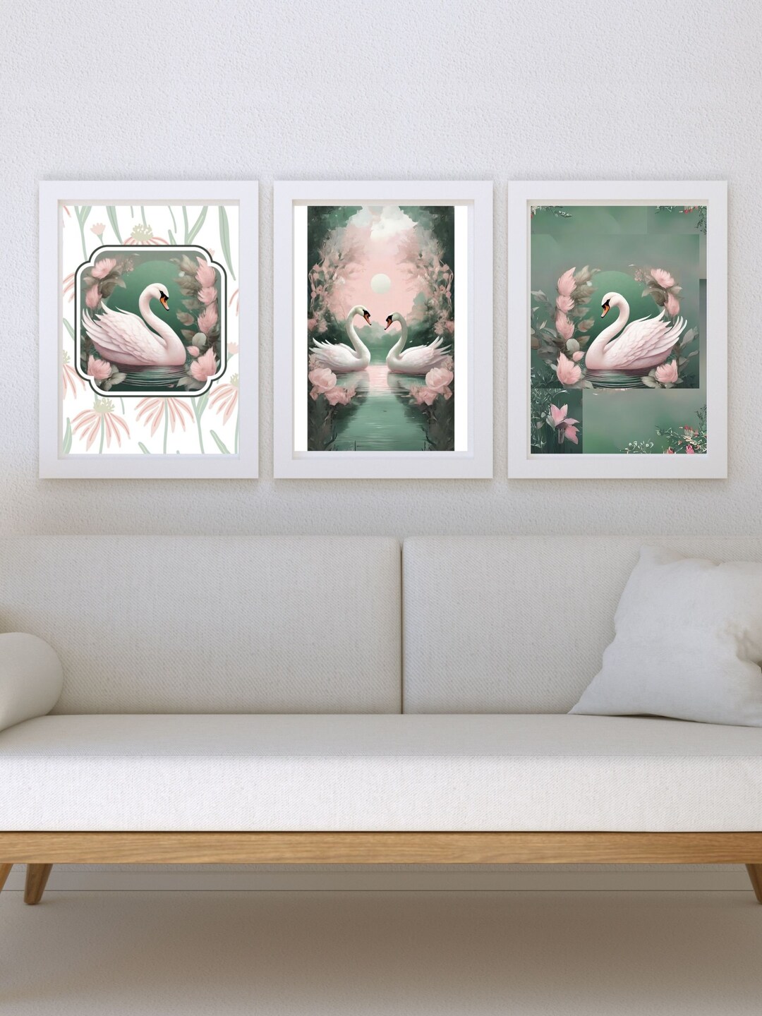 Schwan Poster / 5 Digital Art Files - Etsy.de