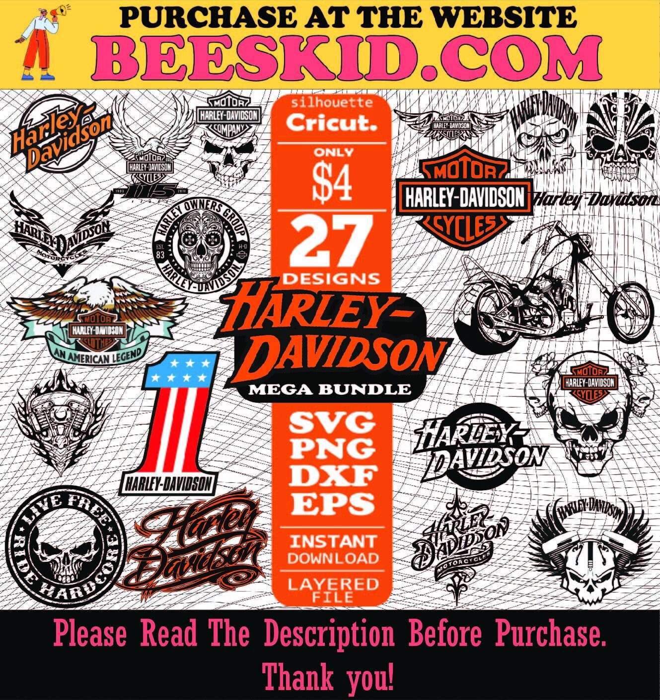 Harley Logos Svg Bundle Png Pdf Eps Svg Files For Print - Etsy México