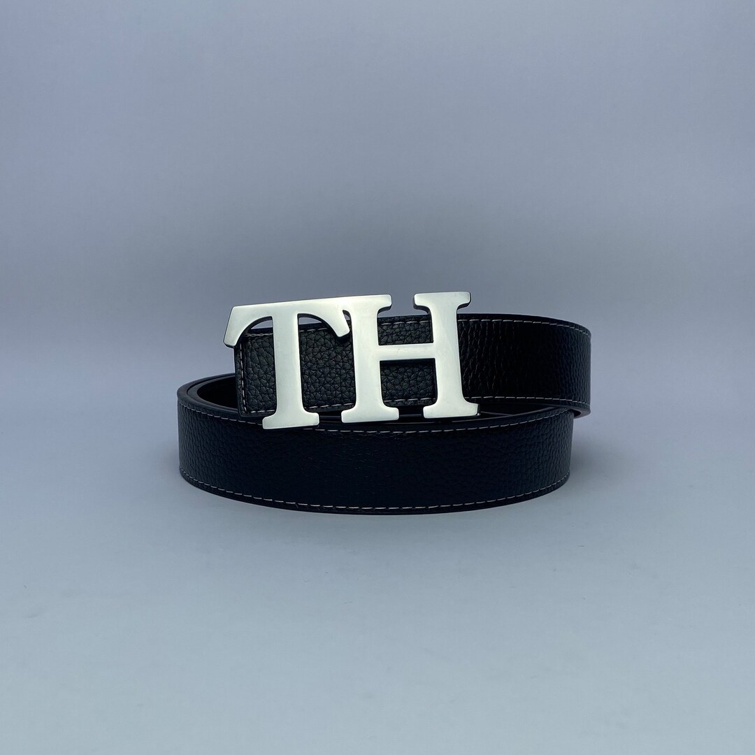 Customized Double Letter Belt Buckle/personalized Unisex Belt ...