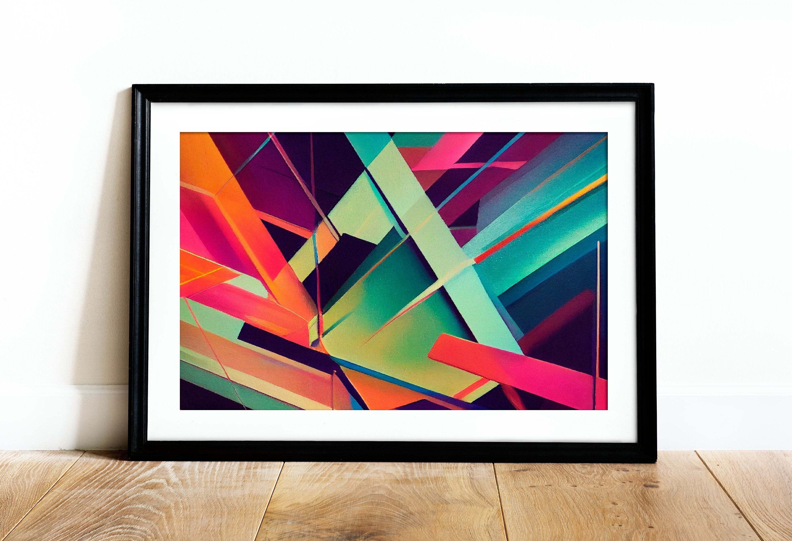 Abstract Sharp Angles Digital Download, Modern Geometric Printable Art ...