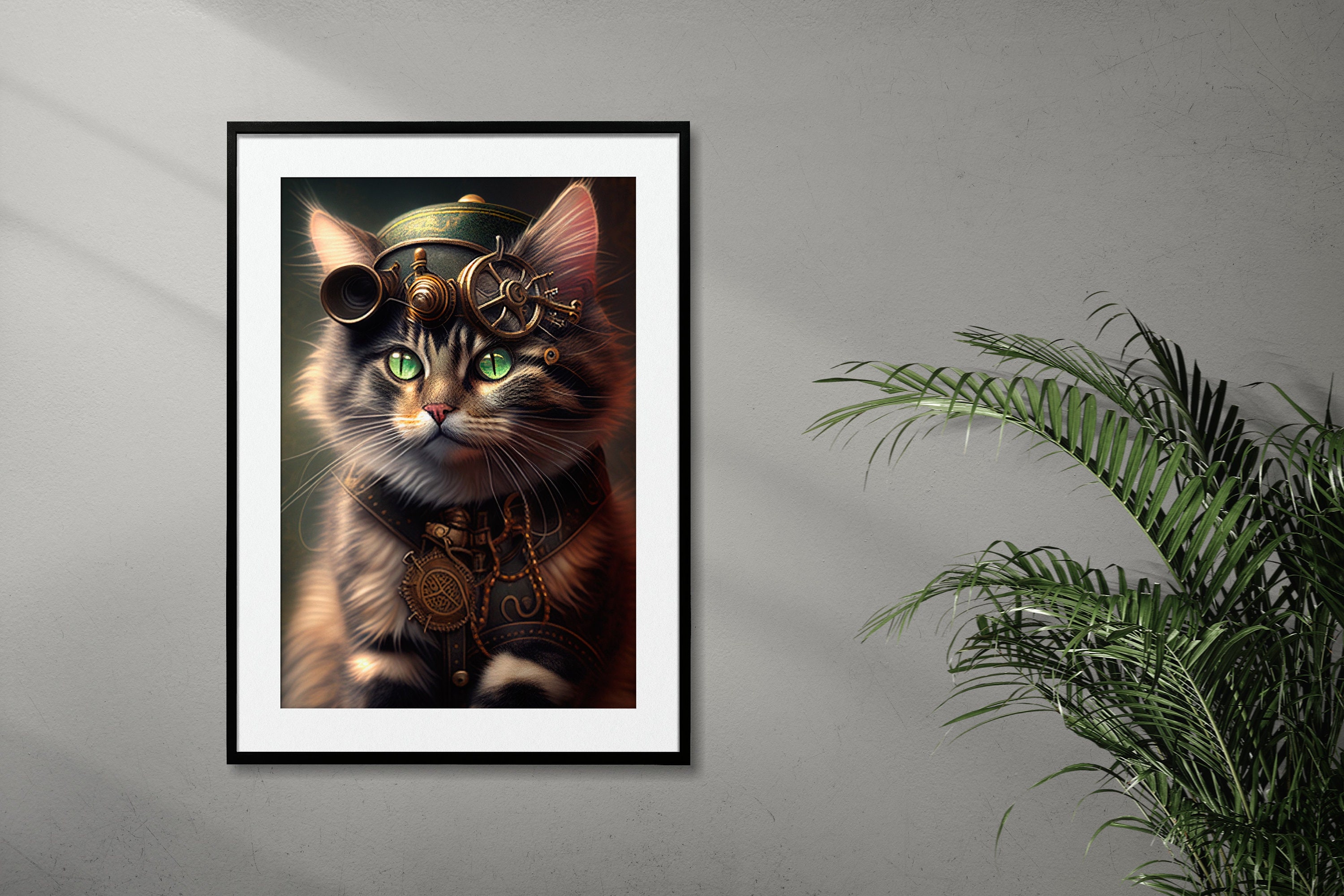 Steampunk Cat Art Print: Tinker Kitty Wall Decor (digital Download) - Etsy