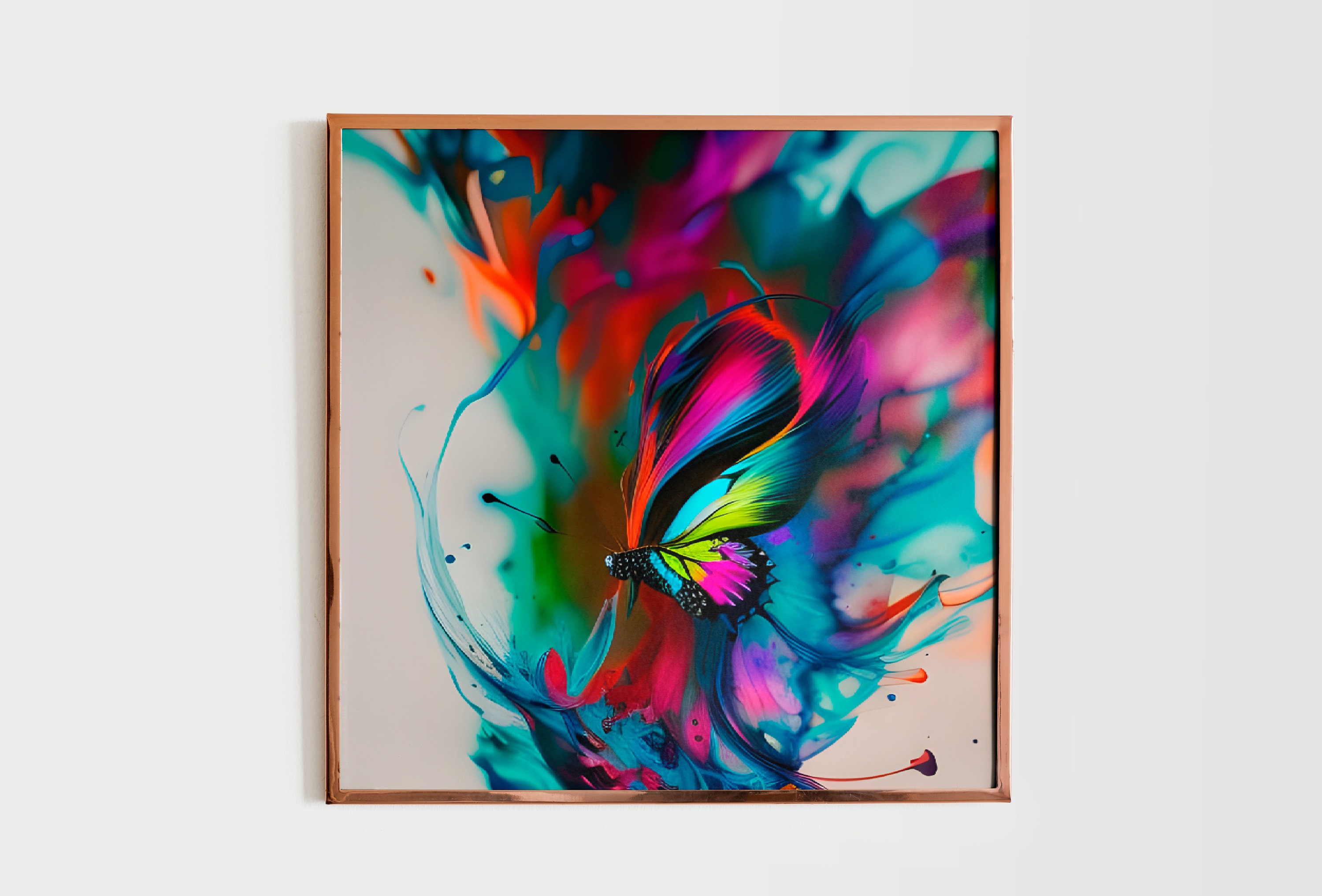 Butterfly Burst: an Abstract Colorful Butterfly - Etsy