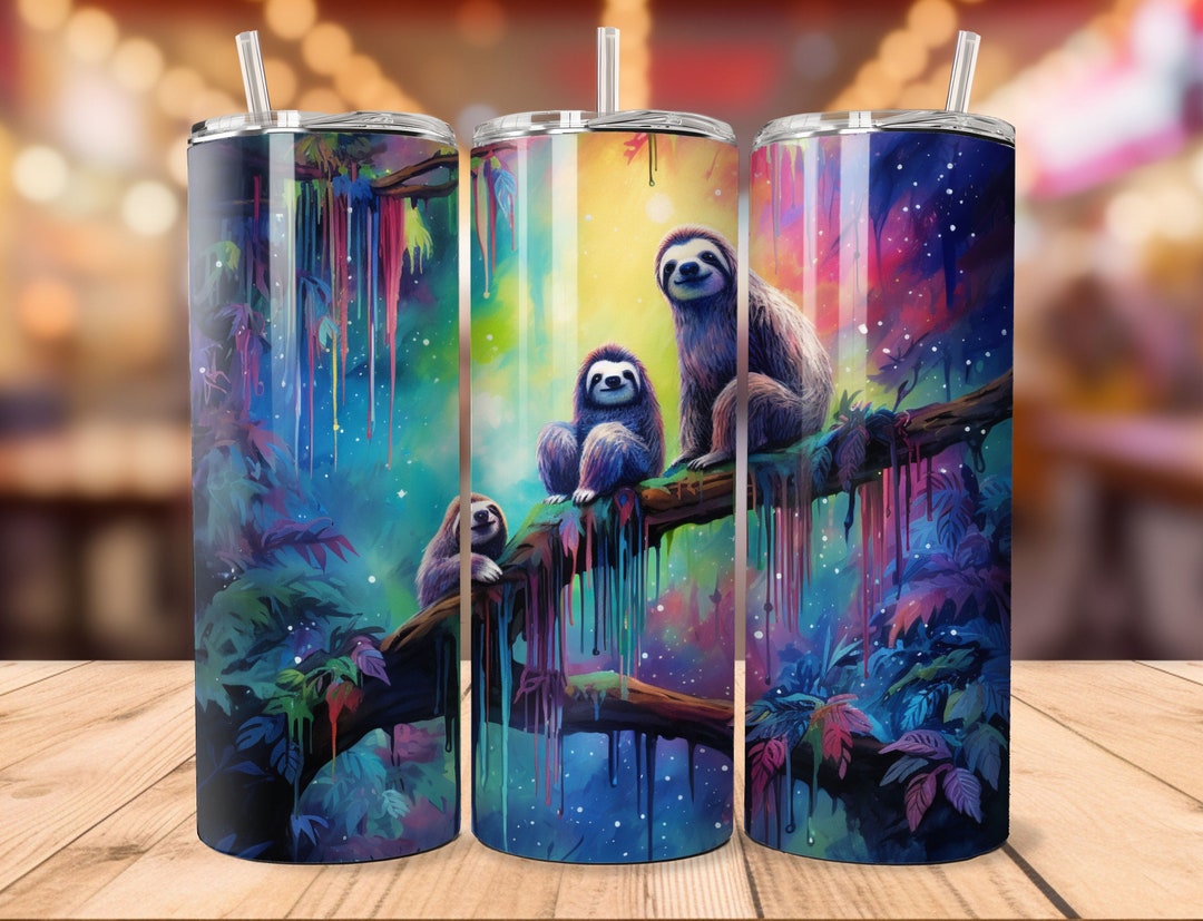 Cute Sloths 1, 20oz Spectrum Showcase Tumbler Sublimation Design ...