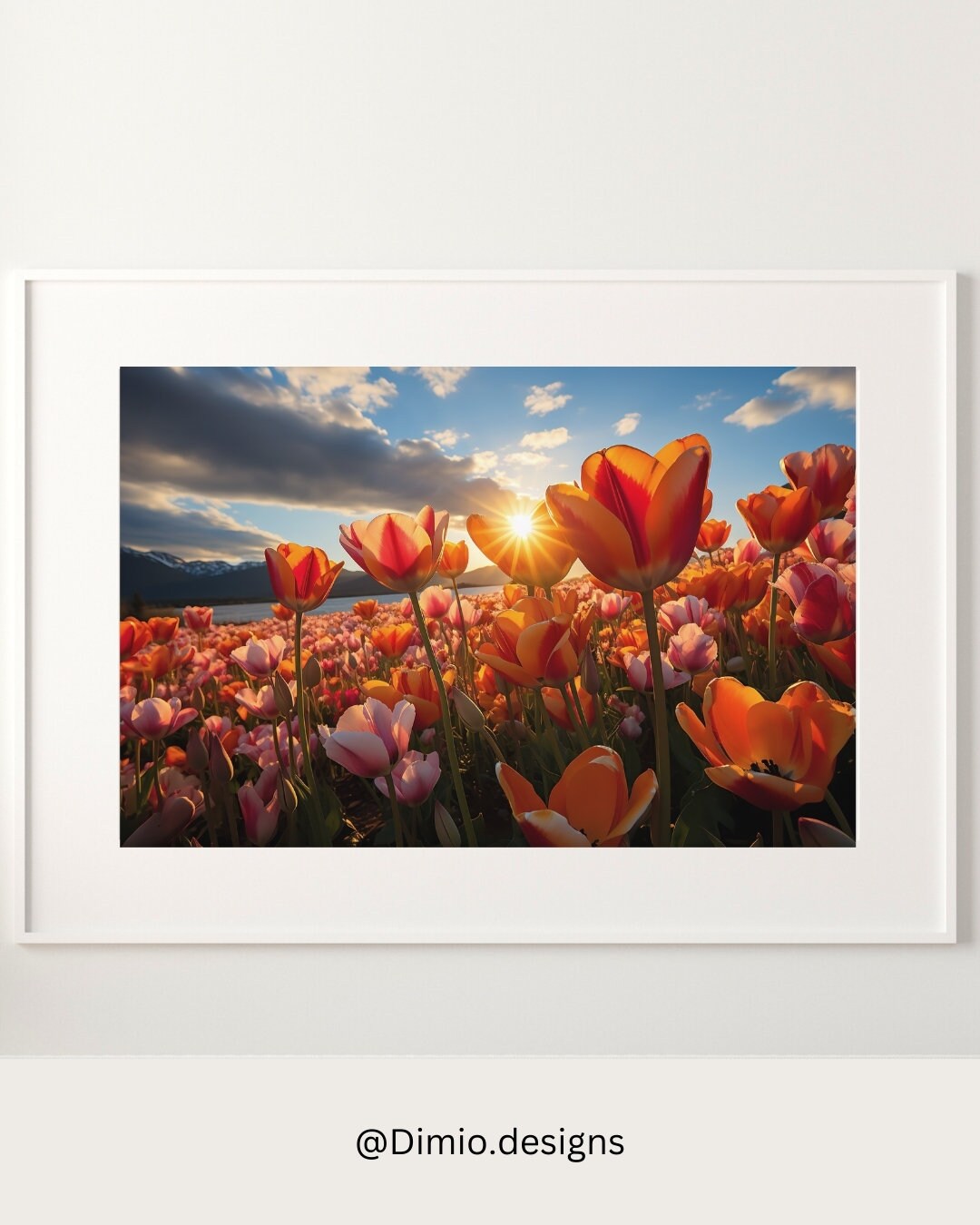 Fisheye Flowers 2, Stylized Floral PNG, Ready-to-print, Wall Art ...
