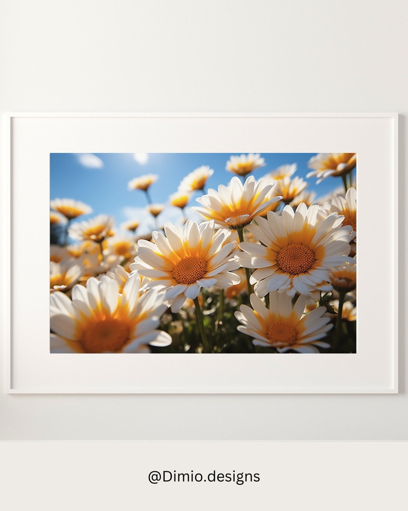 Fisheye Flowers #3, Stylized Floral PNG, Ready-to-print, Wall Art ...