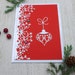 Christmas Ornament Cards, Winter Holiday Cards, Ornament Cards ...