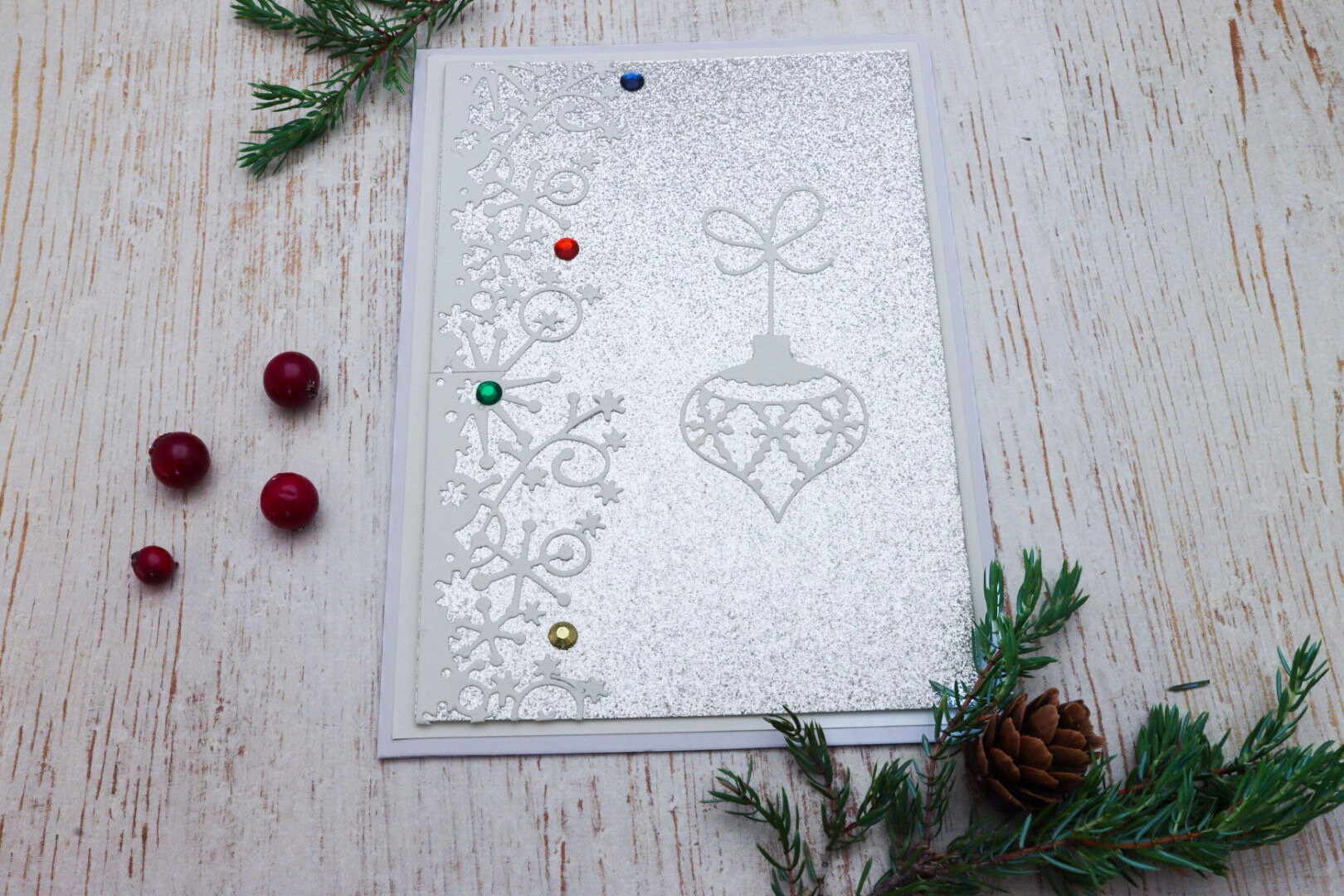 Christmas Ornament Cards, Winter Holiday Cards, Ornament Cards ...