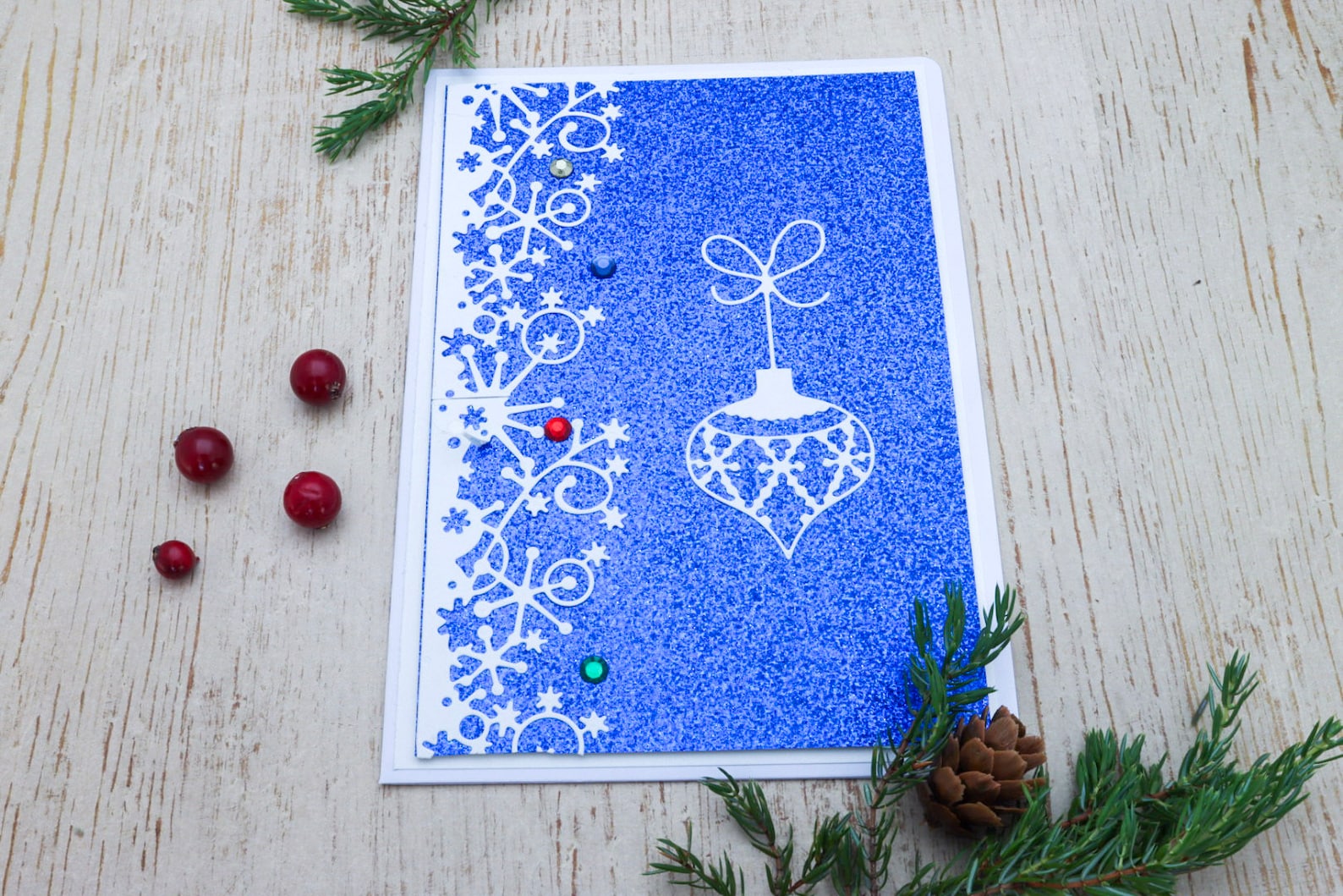 Christmas Ornament Cards, Winter Holiday Cards, Ornament Cards ...