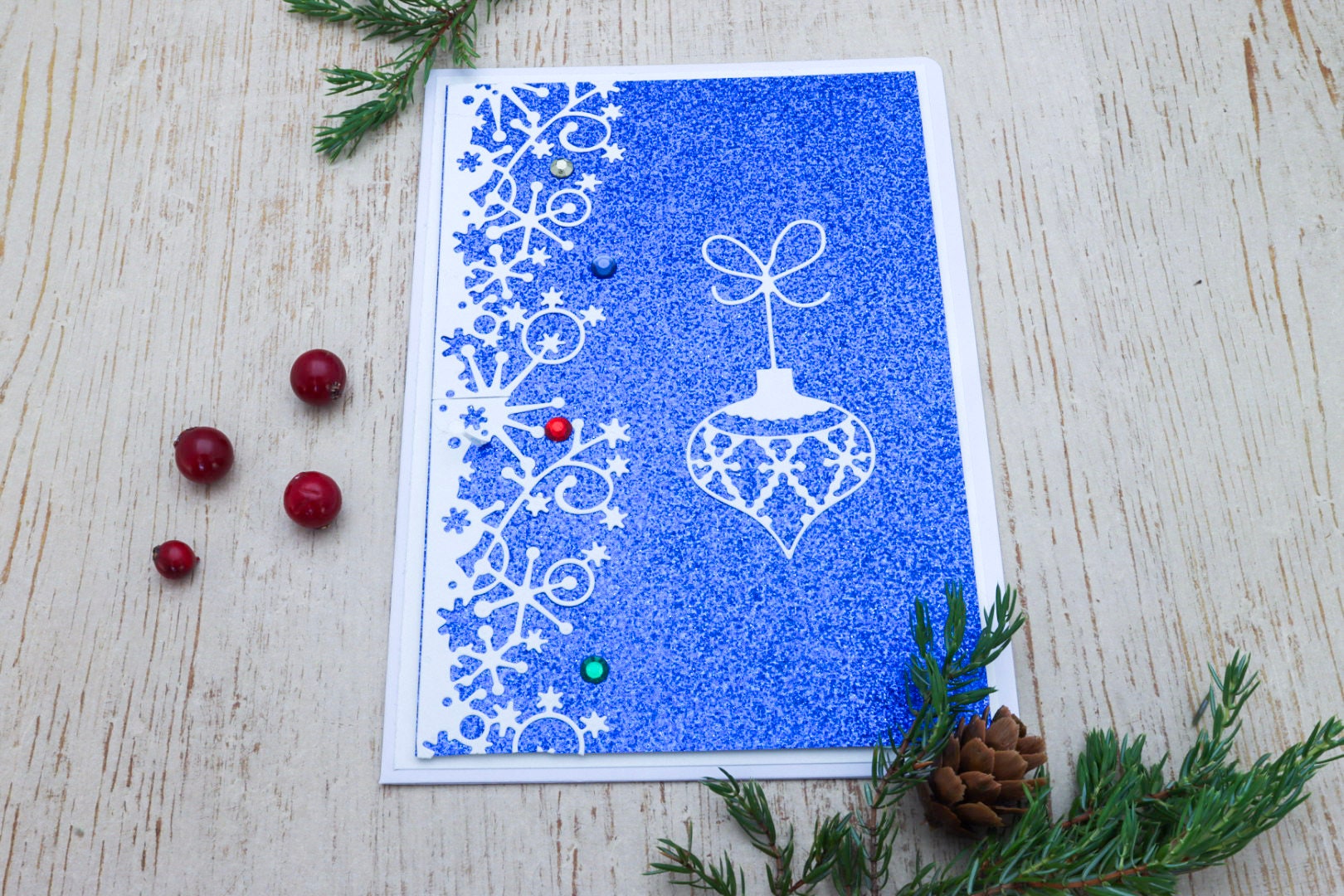 Christmas Ornament Cards, Winter Holiday Cards, Ornament Cards ...